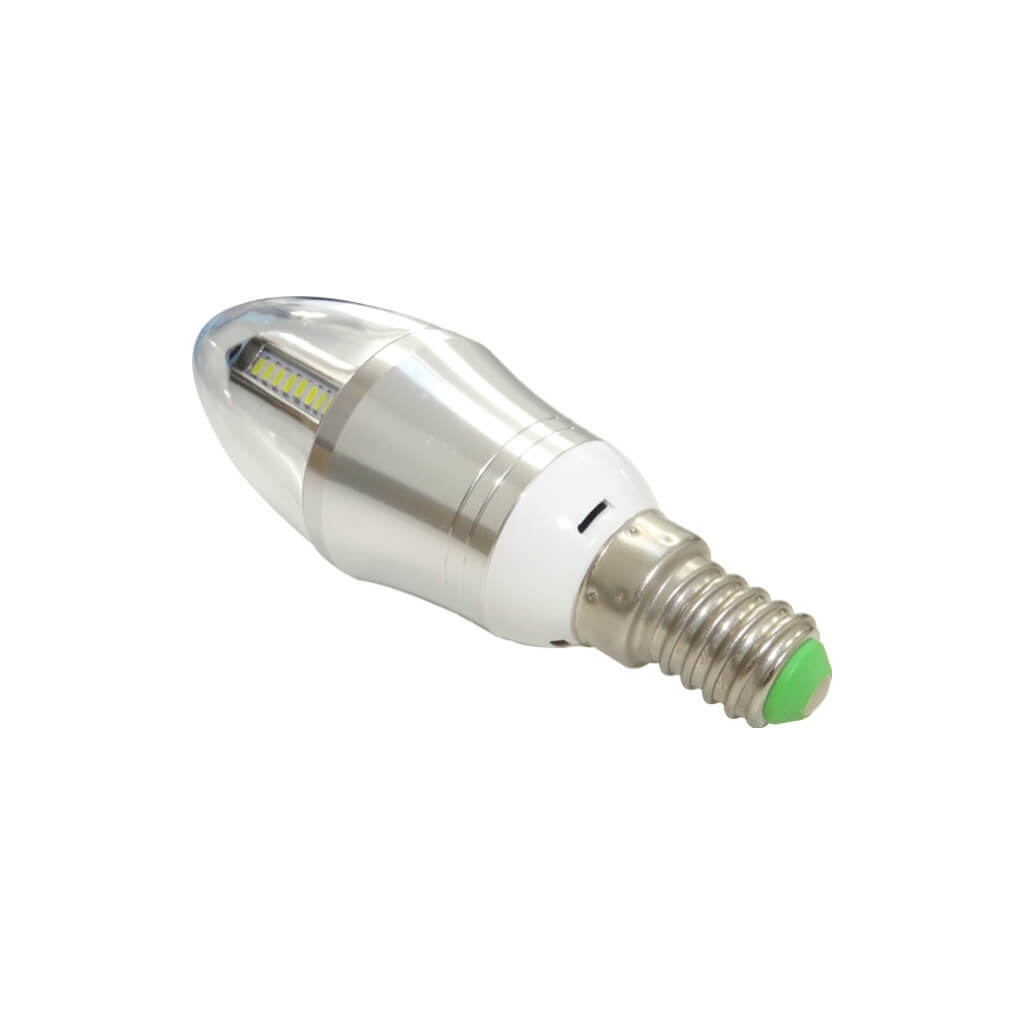 Bec Lumanare Cu Led 4W Alb Rece E14 Clar