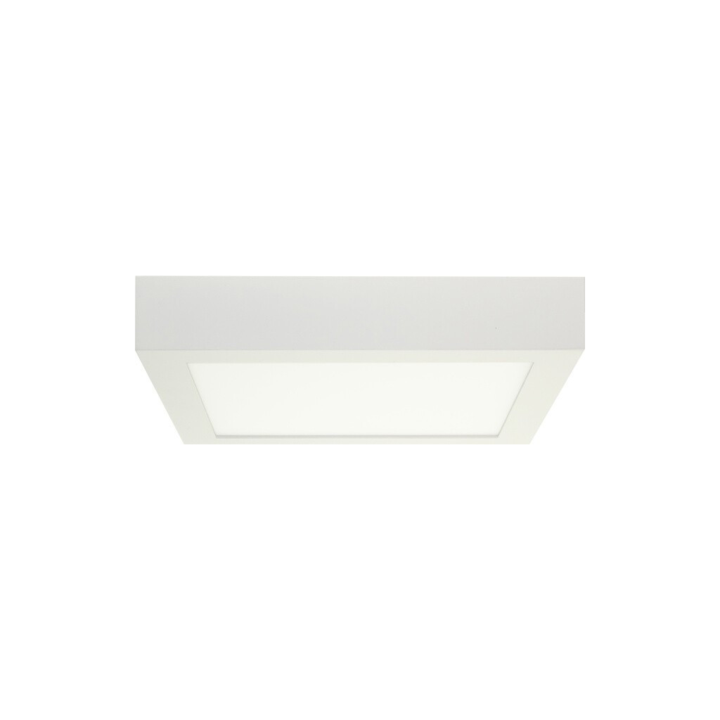 Aplica Cu Led 18W Patrata Alb Cald Cu Rama Alba 225X225X35 Mm