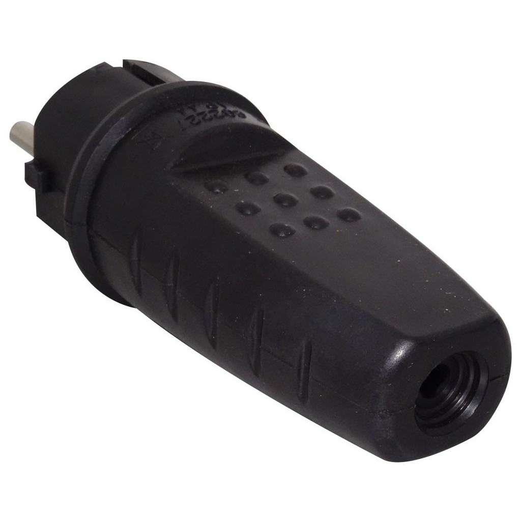 Stecher Din Cauciuc Cu Impamantare 16A Ip44 220V Spn3105