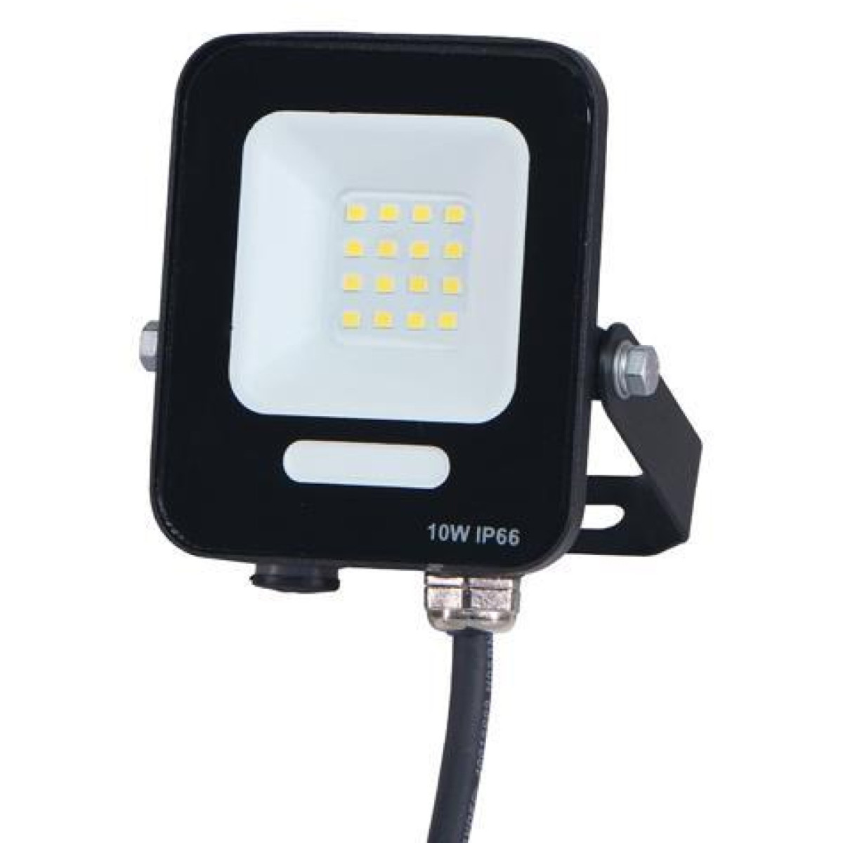 Proiector LED SMD 10W Negru Alb Natural 4000K IP66 pentru exterior
